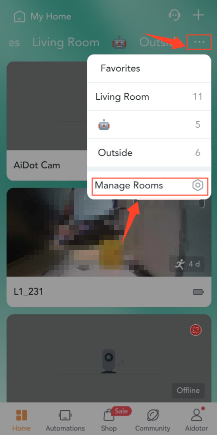 How to delete a room? – AiDot